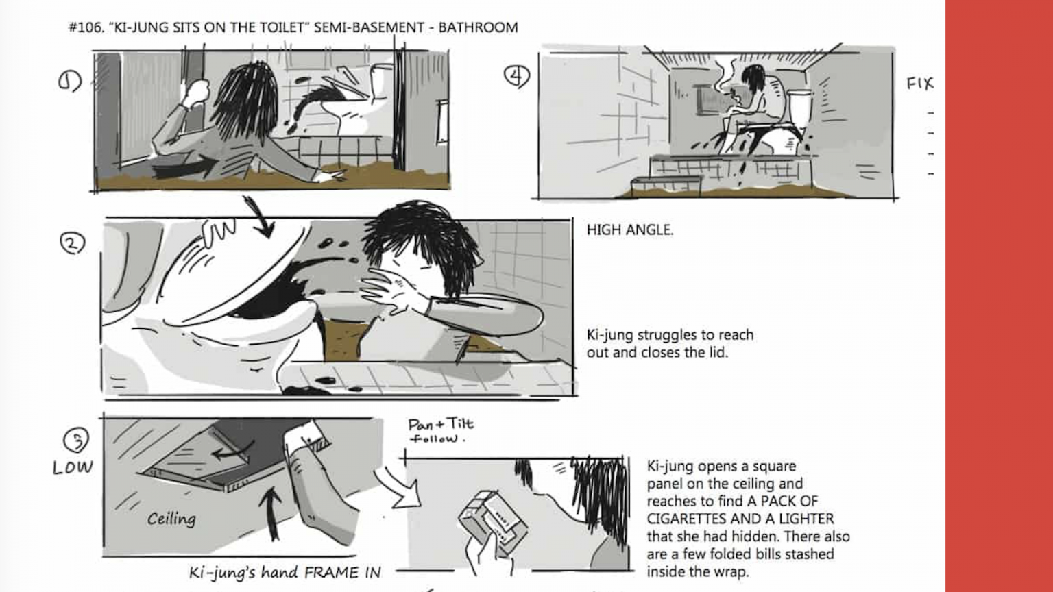 Parasite | Dallo storyboard del film alla graphic novel